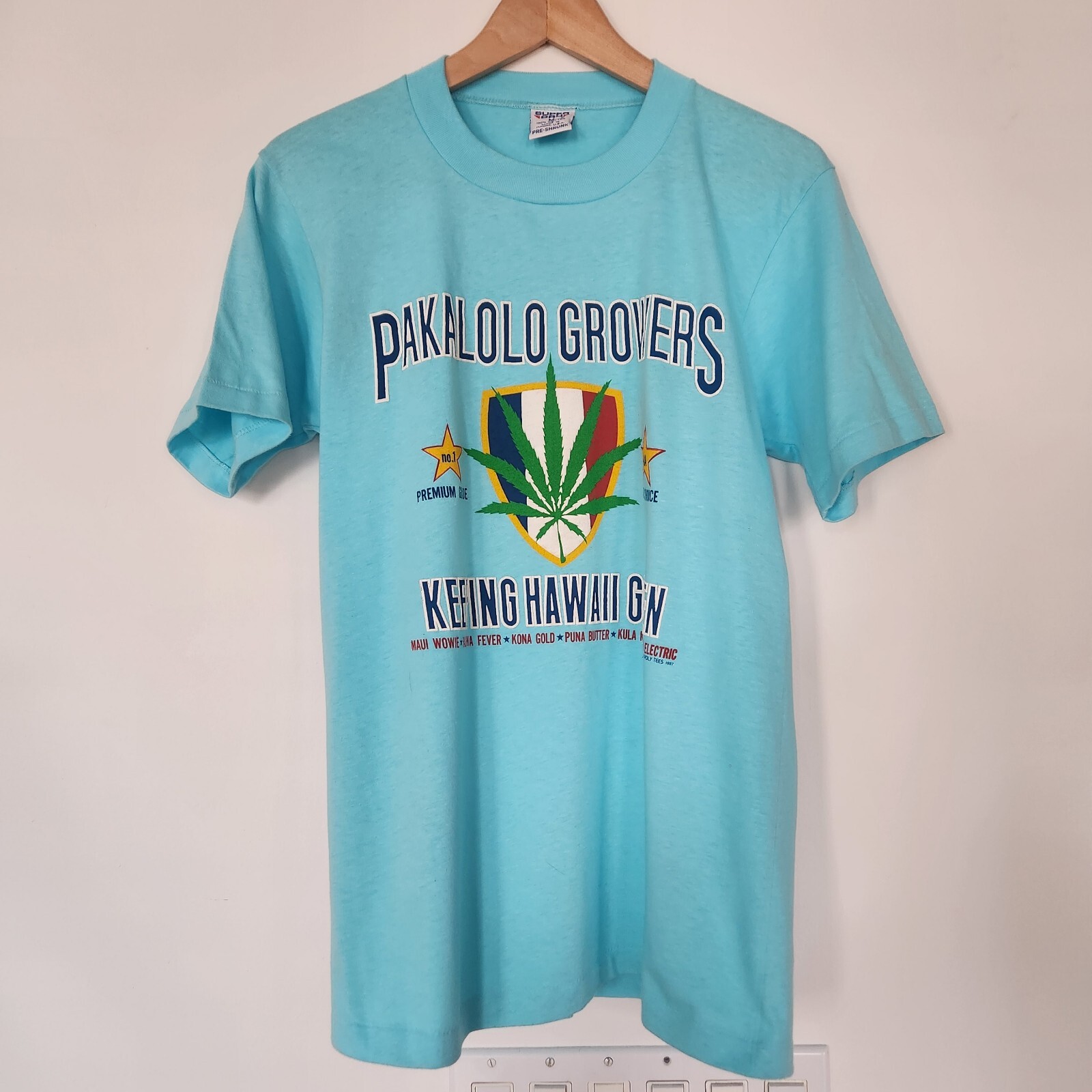 Pakalolo Growers, 1987, MADE IN HAWAII, T-shirt, NWOT… - Gem