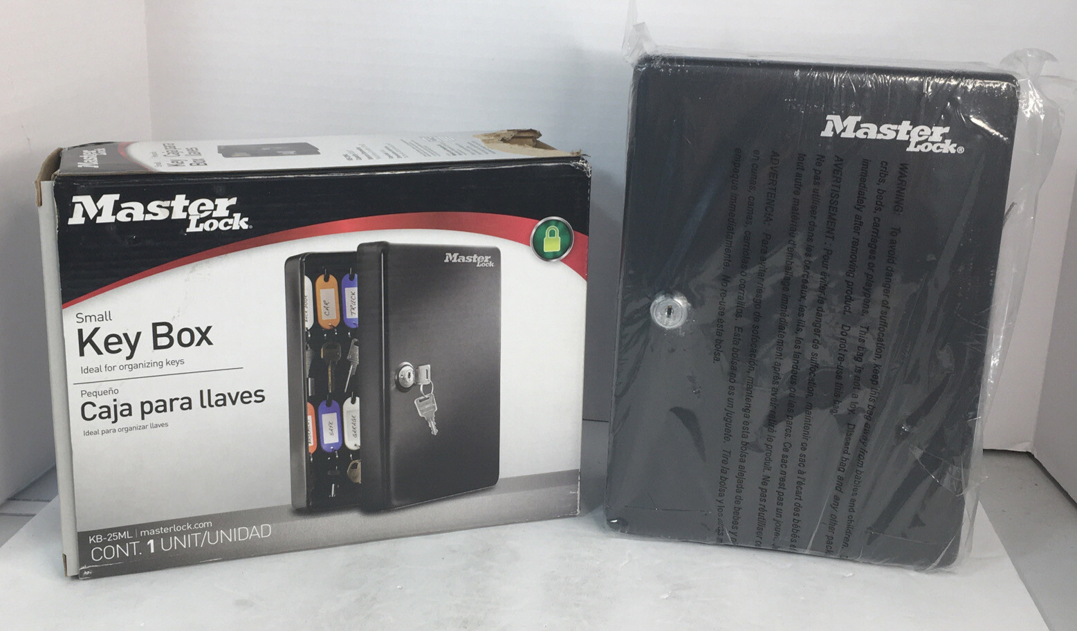 Master Lock Small Key Box KB-25ML Residential Keyed Wall Safe Storage ...