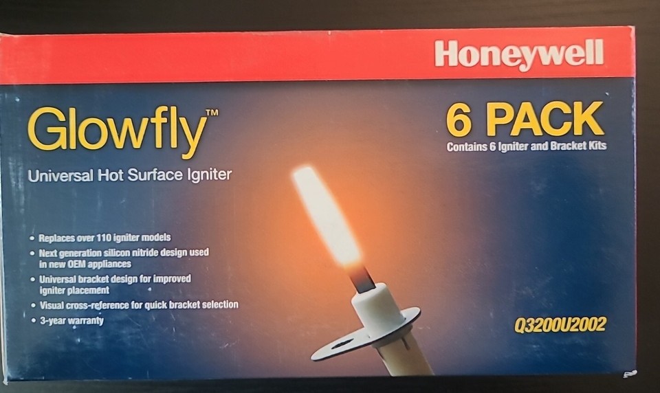 HONEYWELL GLOWFLY 6 Pack UNIVERSAL HOT SURFACE IGNITER | eBay