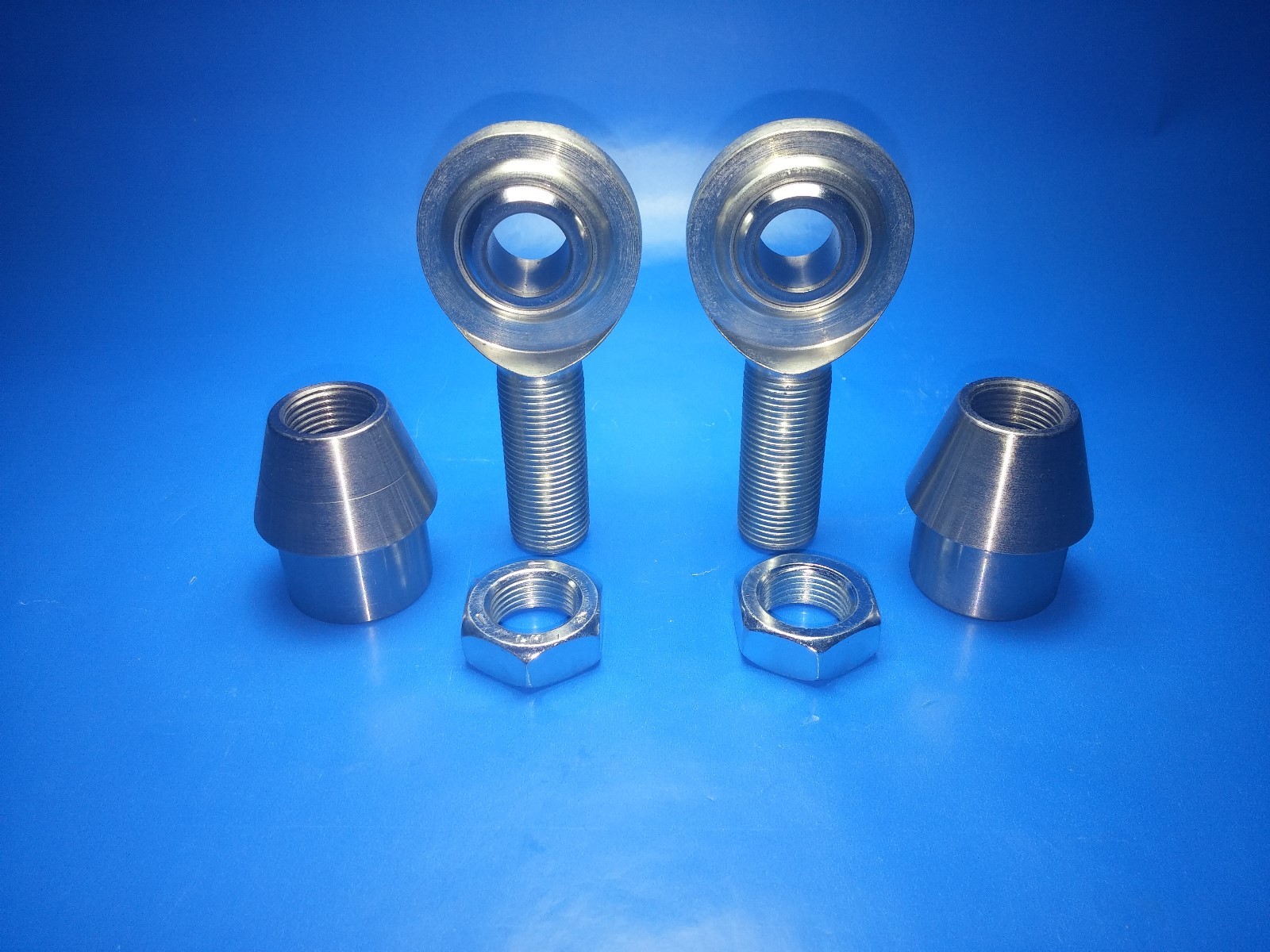 Panhard Rod End Kit, 5/8"-18 x 1/2" Bore, Heim Joints, (Bungs 1-3/8 x ...