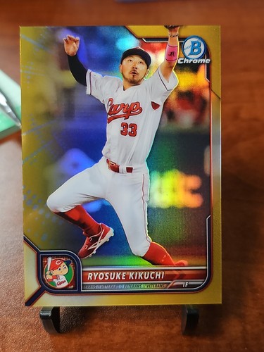 2022 Bowman Chrome Nippon NPB Ryosuke Kikuchi Gold Refractor #50/50 Carp | eBay