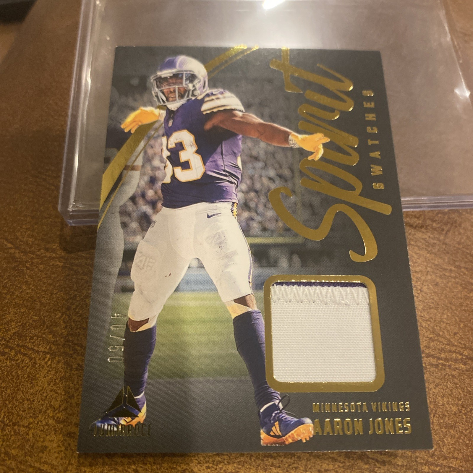 Aaron Jones Sr. 2025 Luminance #SSW-AJO Spirt Swatches - Gold /50 Price ...