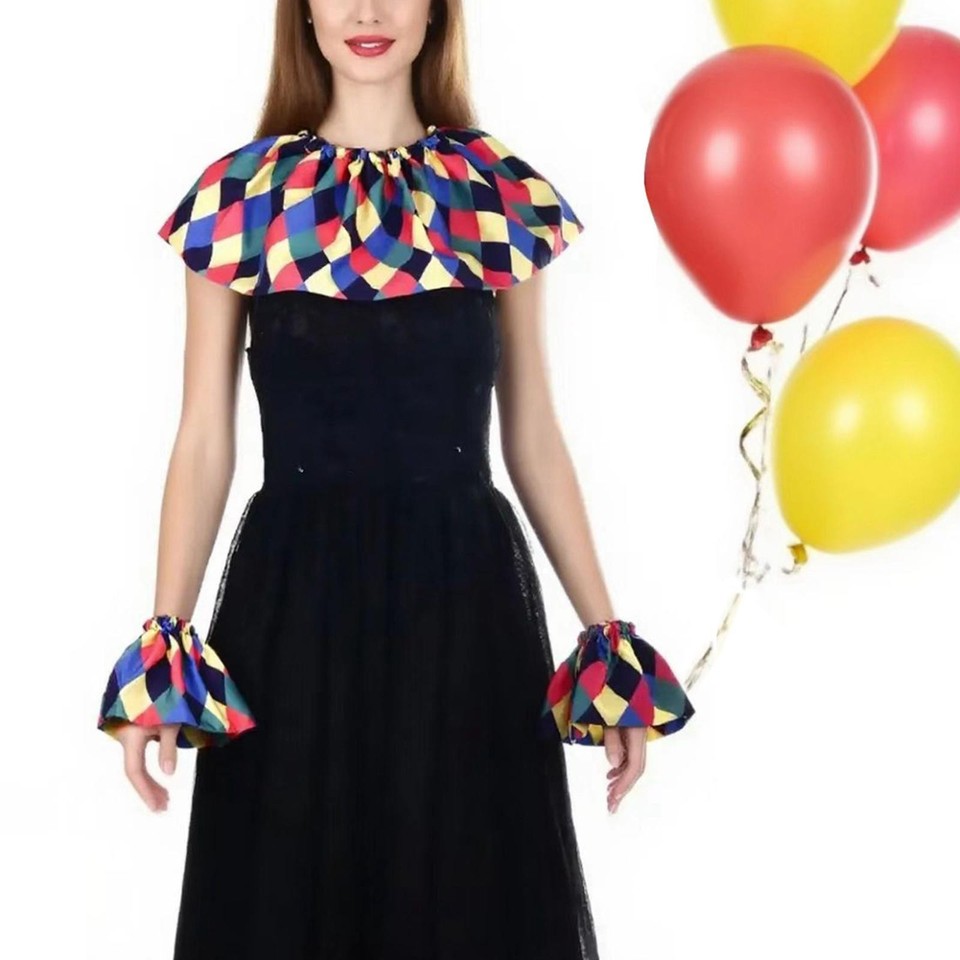 Clown Neck Clown Party Accessory Cosplay Neckpiece for Masquerade Ball ...