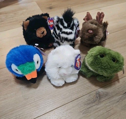 LOT OF 6 VINTAGE SWIBCO PUFFKINS PLUSH W/ TAGS 1990'S | eBay