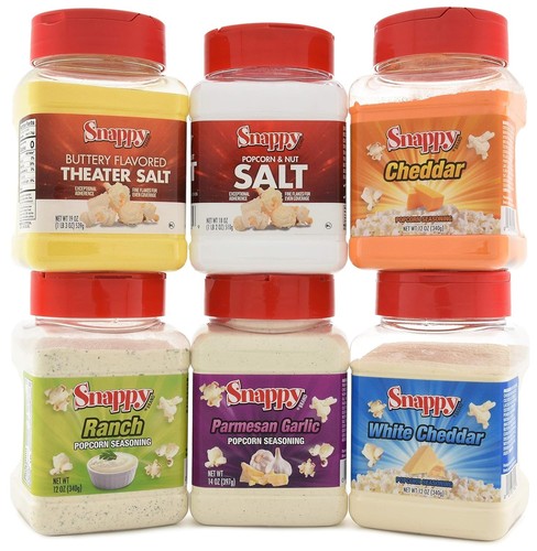 Snappy Popcorn Seasoning and Salt Variety Pack, Theater Salt,... | eBay