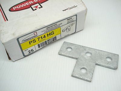 Box of 25 Power-Strut PS714HG Tee Plate | eBay