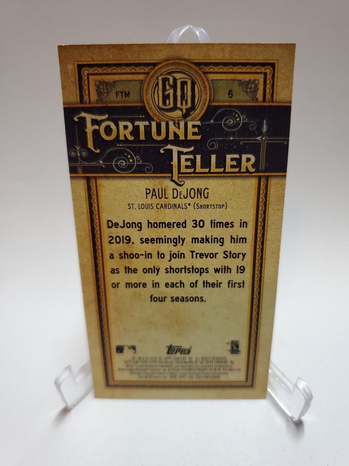 Paul DeJong 2020 Topps Gypsy Queen #FTM-6 Fortune Teller Minis | eBay