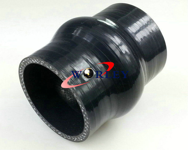 3 INCH 76MM Silicone Hose Straight Hump TURBO INTERCOOLER Coupler PIPE ...