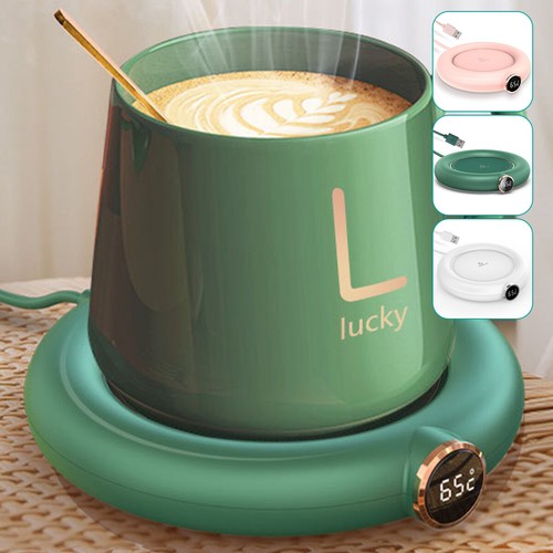 USB Electric Cup Heating Coaster Warmer Coffee Tea Milk Mug Beverage ...