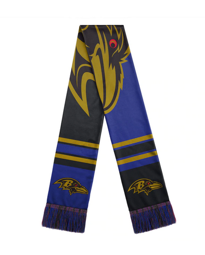 NFL Football Baltimore Ravens Team Colorblock Scarf Accessory Ware | eBay