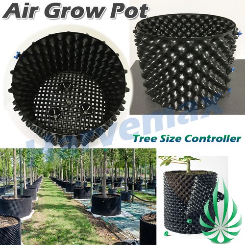 [4x] Air Grow Pot Rocket Pot 40x35cm W/ Solid Auto Feeding Base ...