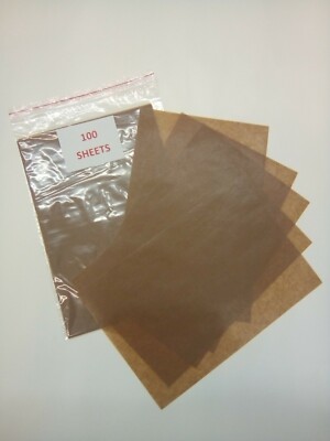 100 sheets Wax Paper A4 size 21*30 cm Plain Brown old fashioned waxed ...