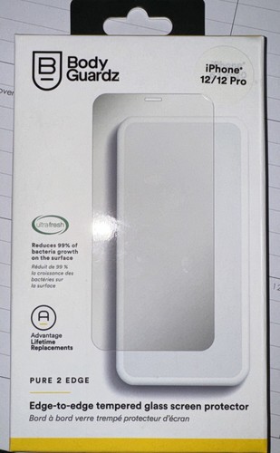 BodyGuardz Pure 2 Synthetic Glass Screen Protector for iPhone 12 ...