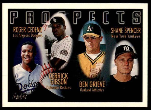 1996 Topps. Roger Cedeno/Derrick Gibson/Ben Grieve/Shane Spencer ...