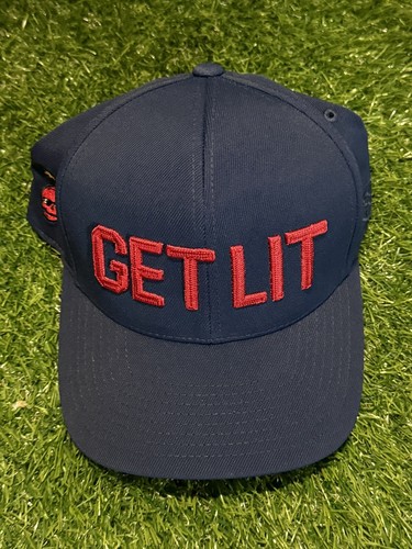 RARE NEW SWAG DGAP Navy Get Lit G/Fore 110 Flex Fit Golf Cap Hat FREE ...