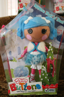 Rare BNIB 2009 Bitty Buttons Doll Pre Lalaloopsy Mittens Fluff'N'Stuff ...
