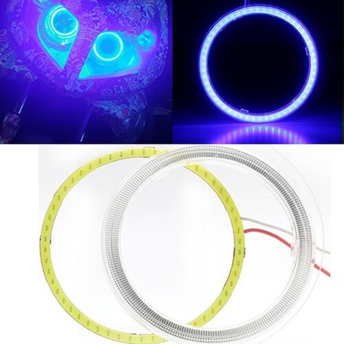 2X Cool 75MM Super Bright Blue COB LED Angel Eyes Halo Ring Light ...