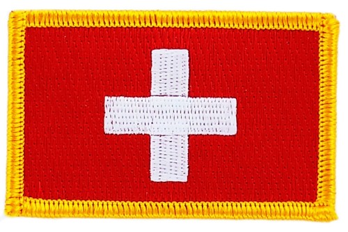 SWISS PATCH patch patches 7x4.5cm flag embroidered thermal adhesive | eBay