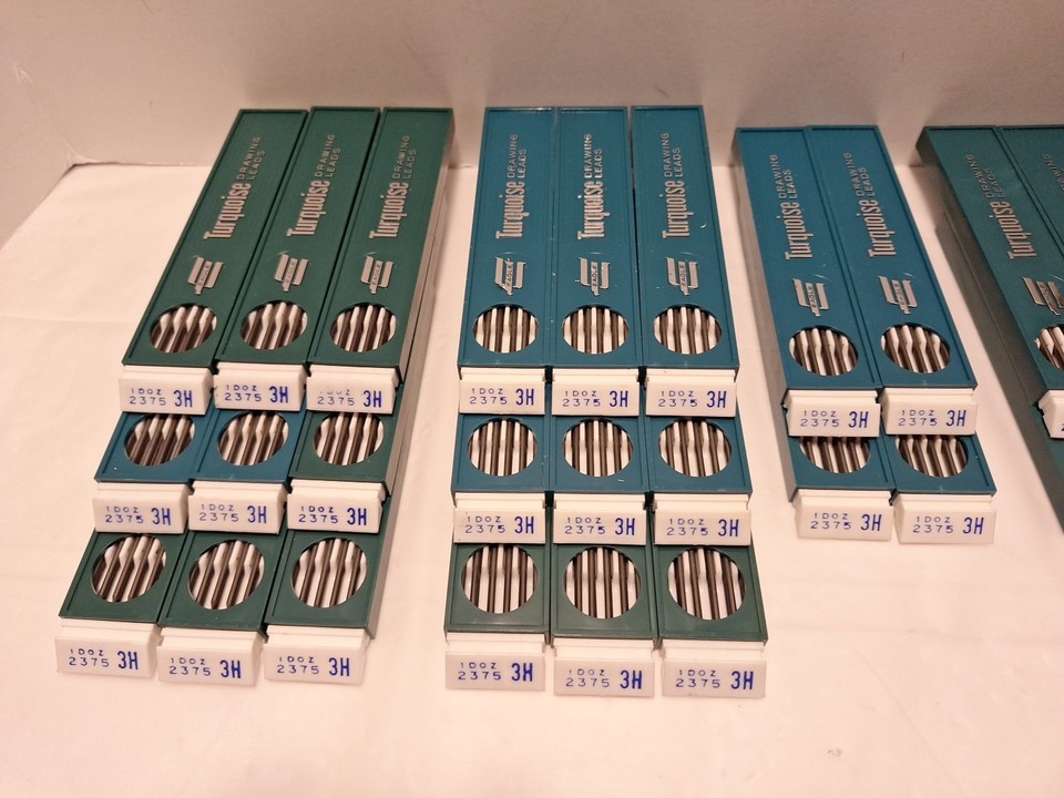 VTG Eagle Turquoise Half Gross Drawing Lead #2375 Mixed Lot 2H 3H ...