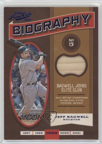 2016 Panini Prime Cuts Biography Relics Blue /49 Jeff Bagwell #BIO-JB ...