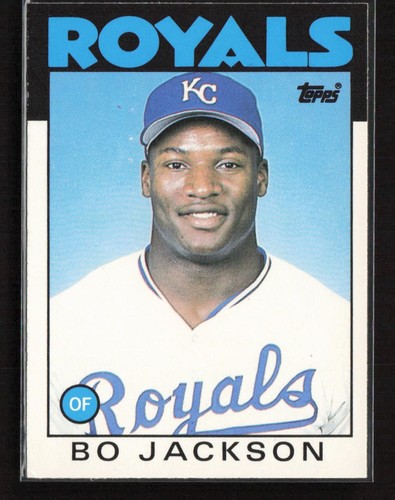 1986 Topps Traded #50T Bo Jackson Kansas City Royals Near Mint or ...
