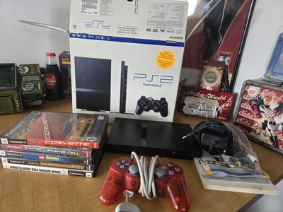 Sony PlayStation 2 Slim PS2 Console CIB in Box Tested Working SCPH ...