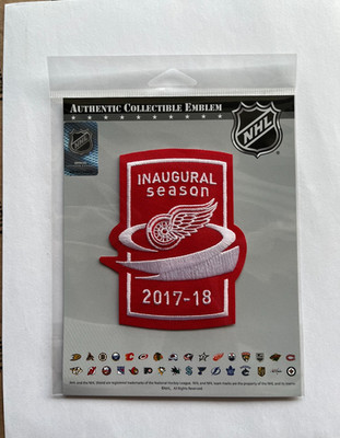 DETROIT RED WINGS 2017 - 2018 INAUGURAL SEASON NHL PLAYER JERSEY PATCH ...