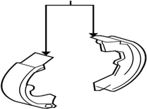 04495-52121 Toyota Shoe kit, rear brake 0449552121, New Genuine OEM ...