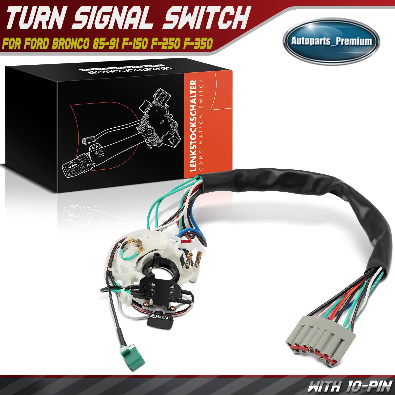 Turn Signal Switch for Ford Bronco 1985-1991 F-150 F-250 F-350 with ...