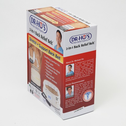 DR-HO'S 2-in-1 Decompression Belt For Lower Back Pain Relief - Size A ...