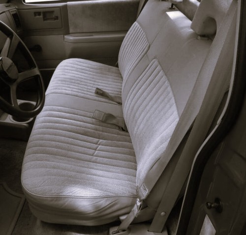1992-1993 Chevy S10 Solid Bench With Adjustable Headrests, Seat covers ...