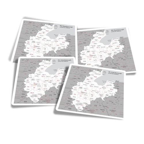 4x Vinyl Stickers Peterborough District #55585 | eBay UK