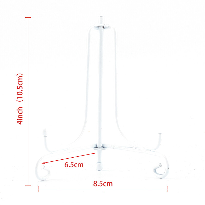 Iron Plate Stand, White Iron Easel Plate Display Photo Holder Stand ...
