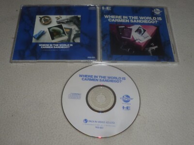 PC ENGINE CD ROM GAME WHERE IN THE WORLD IS CARMEN SANDIEGO? COMPLETE ...