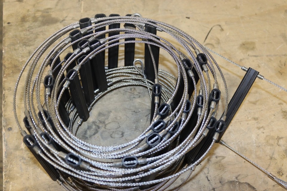 35' Stainless Steel Cable Ladder for Caving / Climbing / Rescue Made in ...