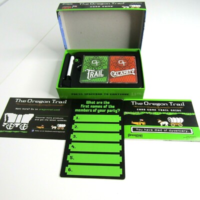 The Oregon Trail Card Game 2-6 Players Age 12 And Up Pressman Toy Corp ...