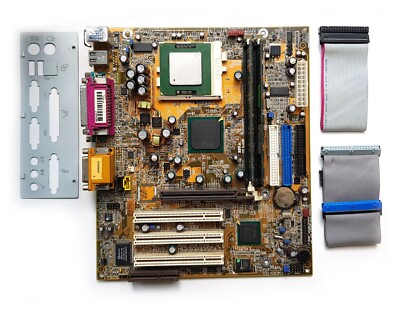 CANYON 6SP2MS-T + CPU Tualatin Celeron 1000Mhz + 512MB RAM + i/o shield ...