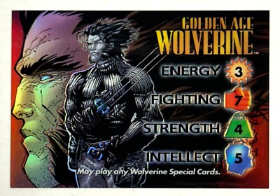 1997 Marvel Overpower Trading Card OP6 Featuring Golden Age Wolverine ...