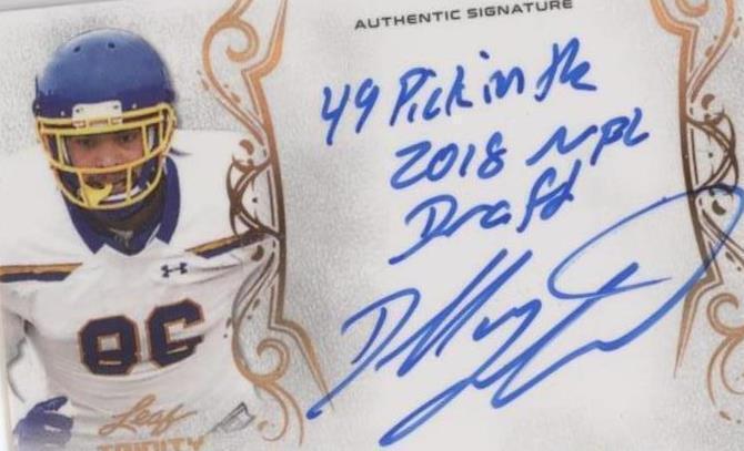 2018 Leaf Trinity - Signatures Dallas Goedert #A-DG3 (AU, RC) for sale ...