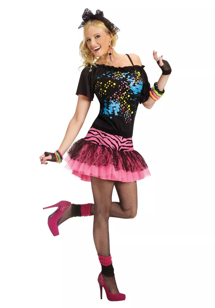 Cyndi Lauper Madonna 80s Pop Diva Ladies Costume Crazy