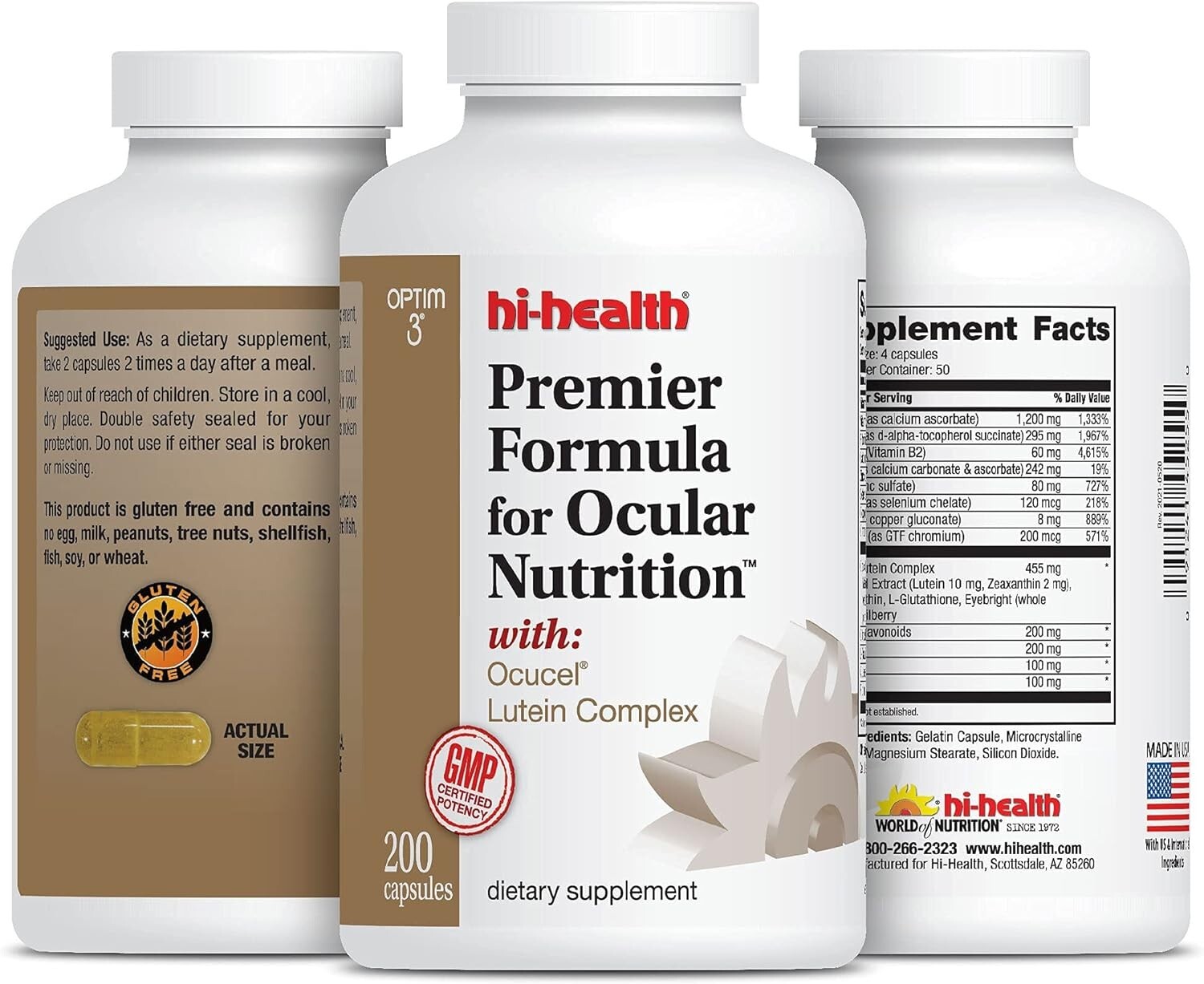 Premier Formula for Ocular Nutrition, 200 Capsules, The Original Paul ...
