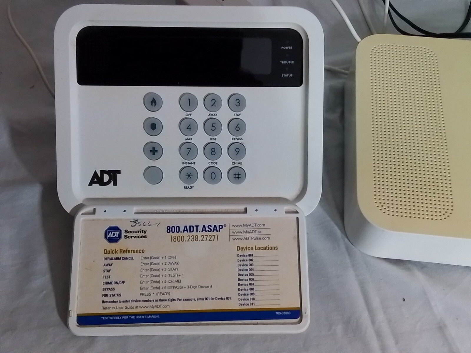 ADT Alarm Keypad Base Honeywell Keypad CRC Panel Alarm System | eBay