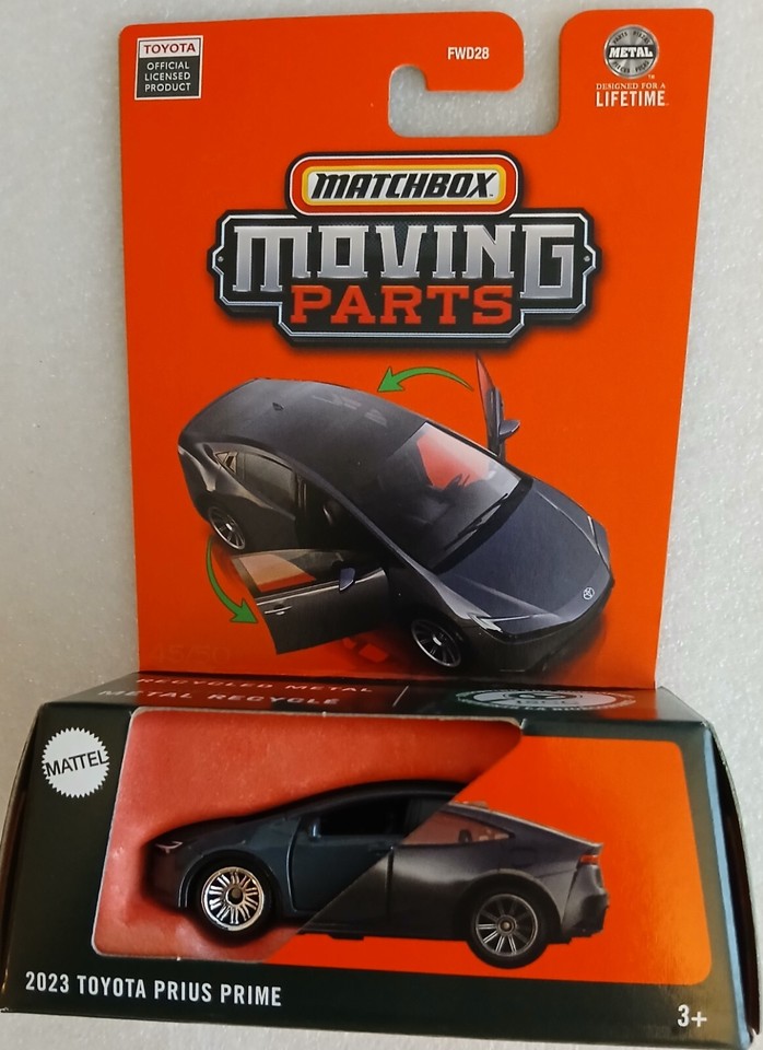 2025 Matchbox Moving Parts 2023 Toyota Prius Prime, Smokey Gray, 1/64 ...