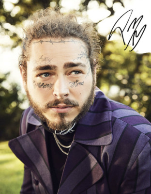 POST MALONE SIGNED AUTOGRAPHED REPRINT 8X10 COLOR PHOTO PROMO TOUR ...