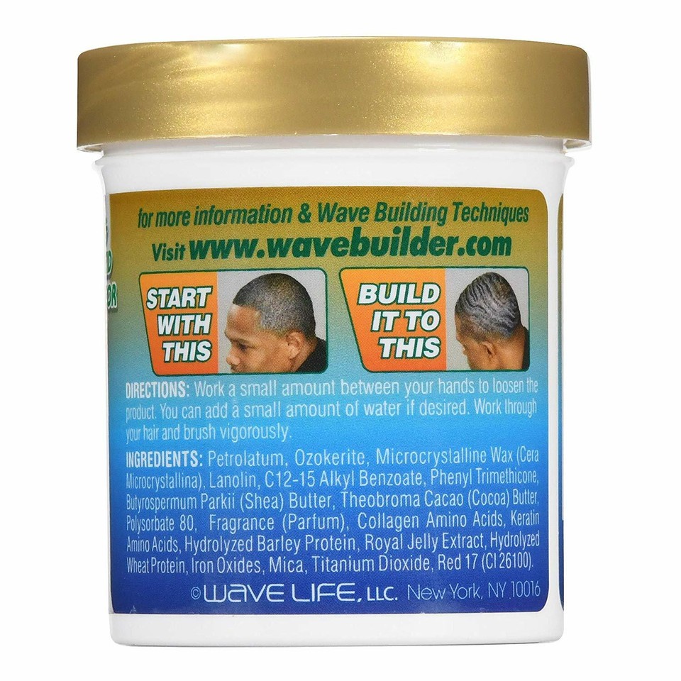 WaveBuilder Cocoa Shea Pomade | Super Smooth Rich Formula Hair Waves 3 ...