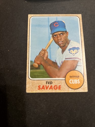 1968 Topps Baseball Card #119 Ted Savage Chicago Cubs Nm Free Shipping ...