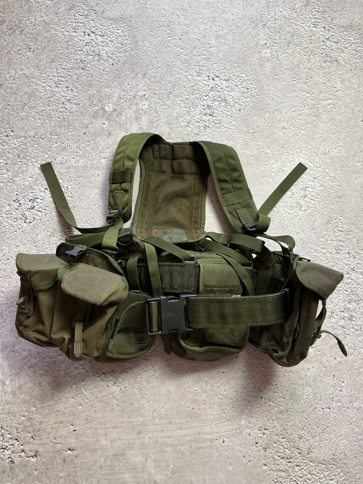 British Army PLCE Webbing Belt Kit Olive Green Loadout Set 1990s ...
