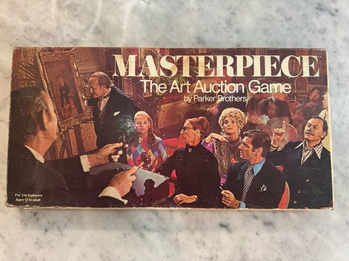Masterpiece The Art Auction Board Game Parker Brothers 1970 Vintage ...
