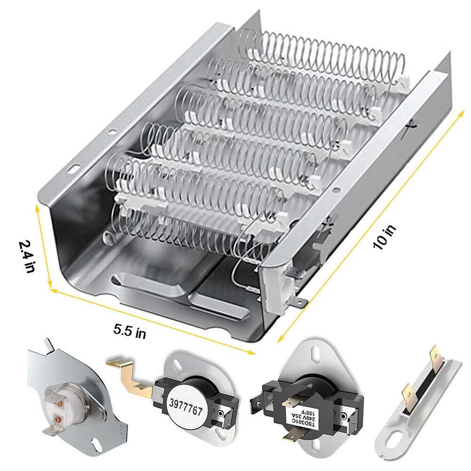 New 279838 Dryer Heating Element for Whirlpool Kenmore Maytag W10724237 ...