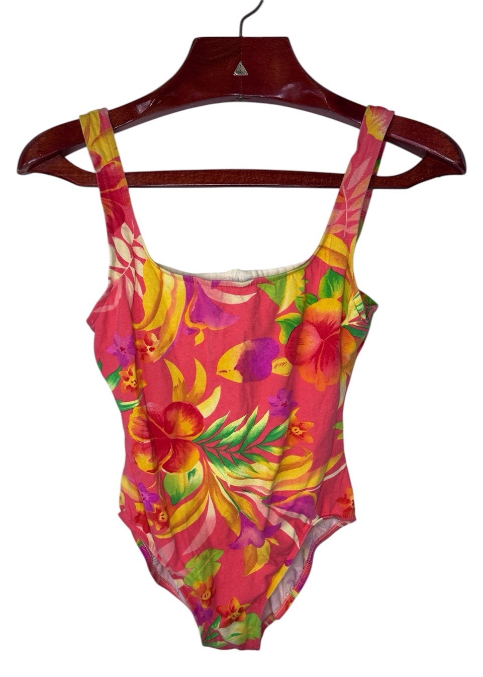 Vintage Jantzen Swimsuit 80s 90s Womens Neon Floral 1… - Gem